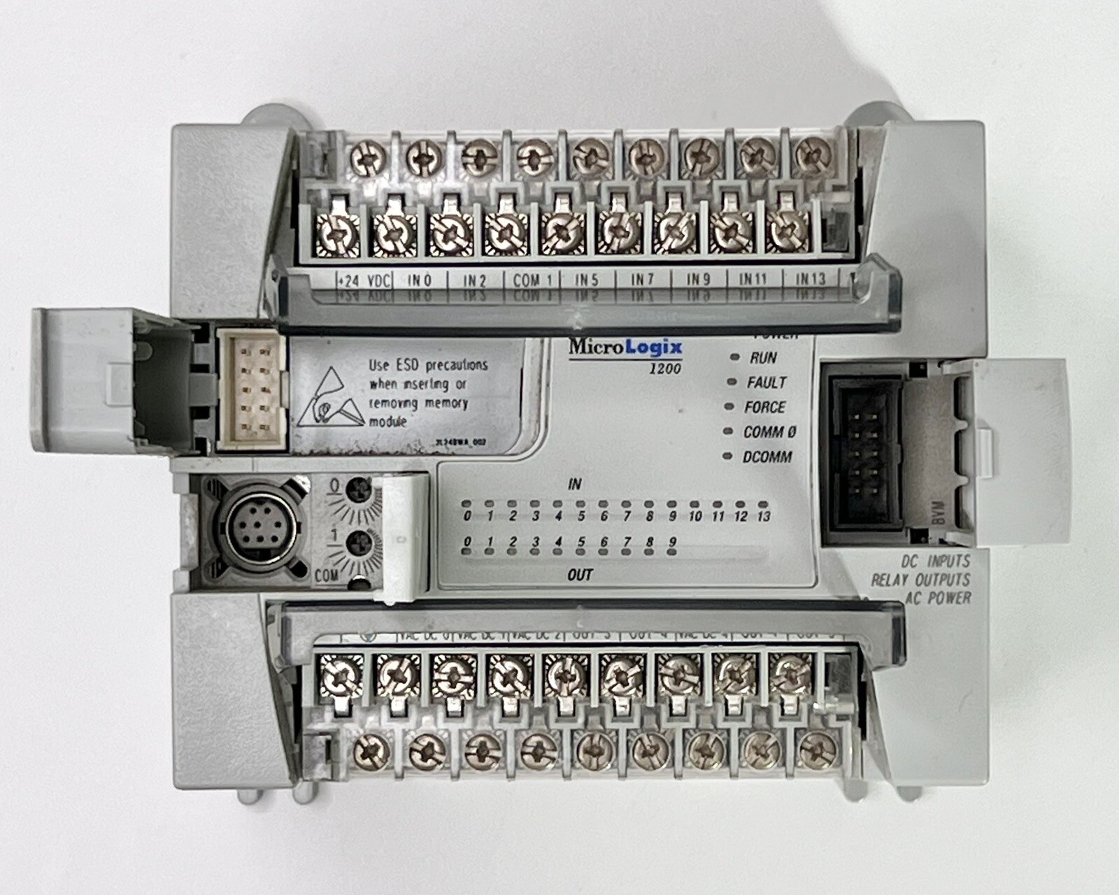 Allen-Bradley MicroLogix 1200 1762-L24BWA PLC Controller Ser C Rev A ...