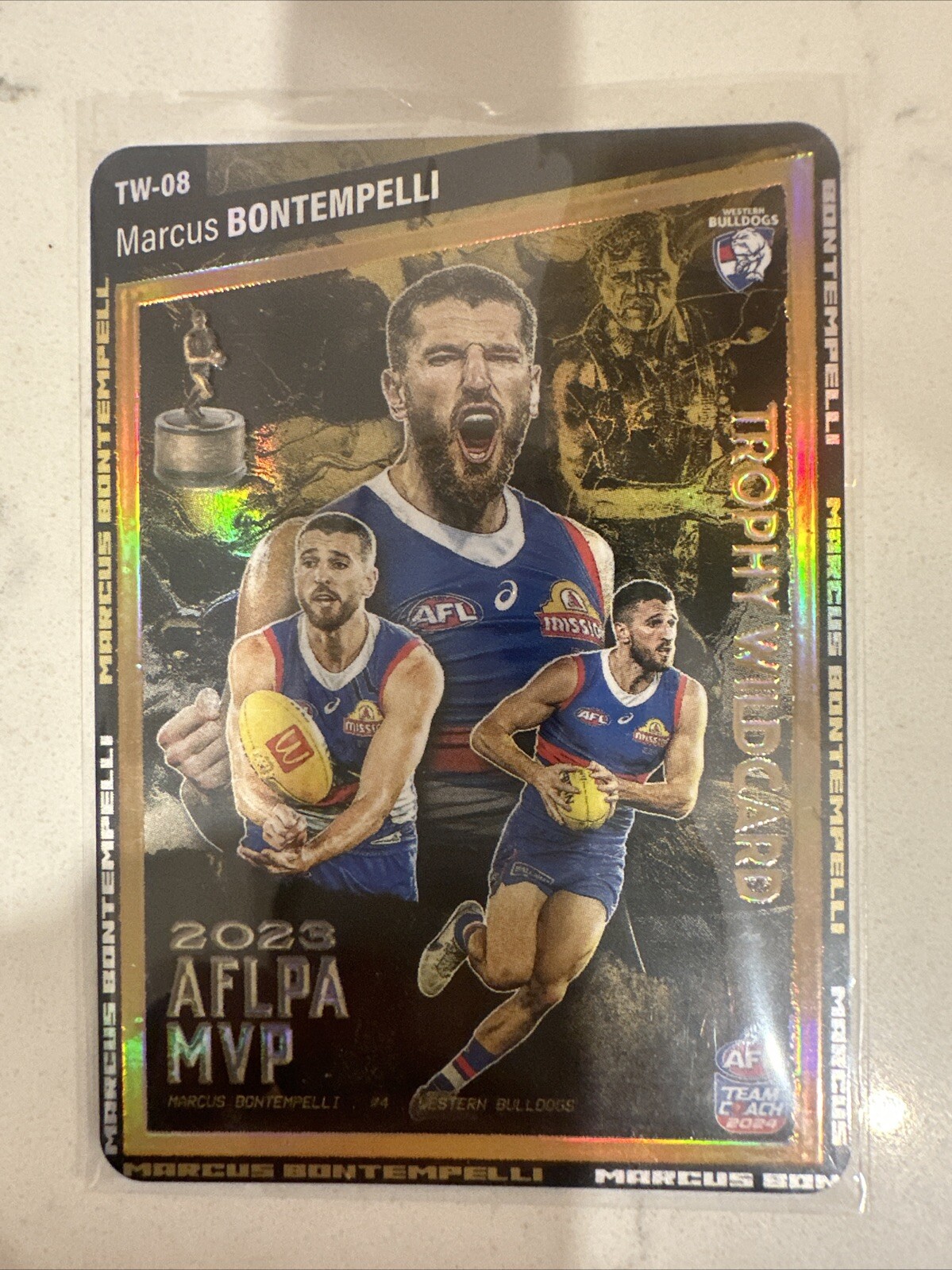 2024 AFL Teamcoach Gold AFLPA MVP Trophy Wildcard Marcus Bontempelli ...