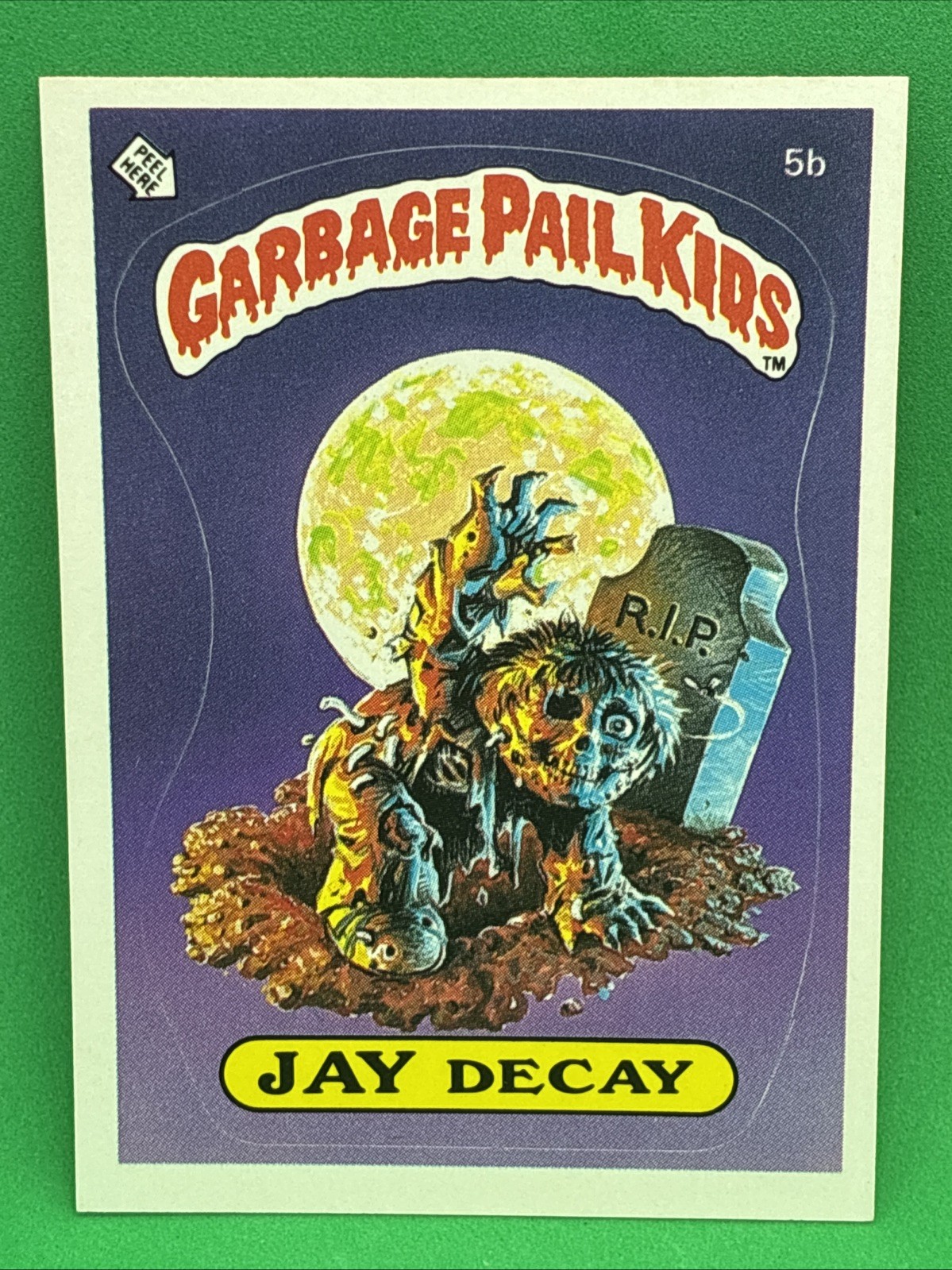 JAY DECAY 5b 2* Garbage Pail Kids 1985 Near Mint OS1 Matte Clean Set ...