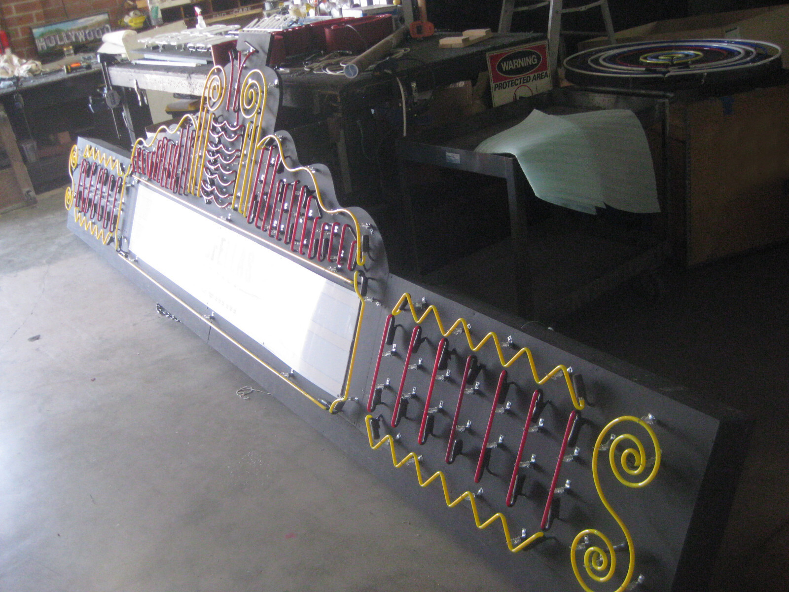 Vintage 1980's HUGE 16 FT. THEATER MARQUEE Neon Sign - Home Theater ...