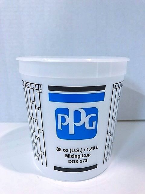 PPG DOX 273 2.5 Quart 85oz Auto Car Paint Mixing Cup Without Lids - Qty ...