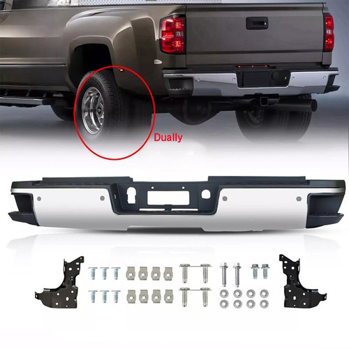 Rear Step Bumper Chrome Steel For 1992-2014 Ford Econoline Van E-150 ...