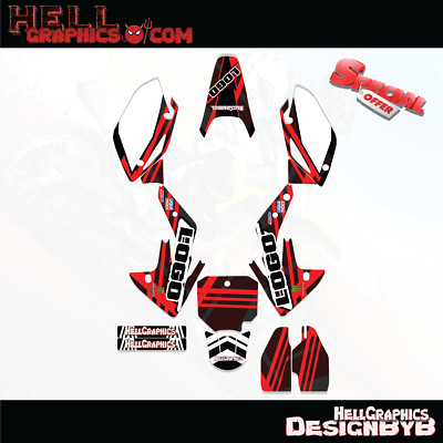 4 Honda CRF 150R CRF150 2007-2016 Graphics Kits Bline Red Decals ...