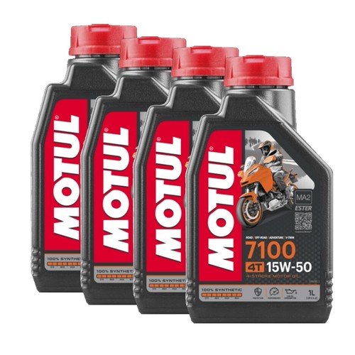 MOTUL 7100 4T 15W50 100% SYNTHETIC ESTER JASO MA2 ENGINE OIL - 4 LITERS ...