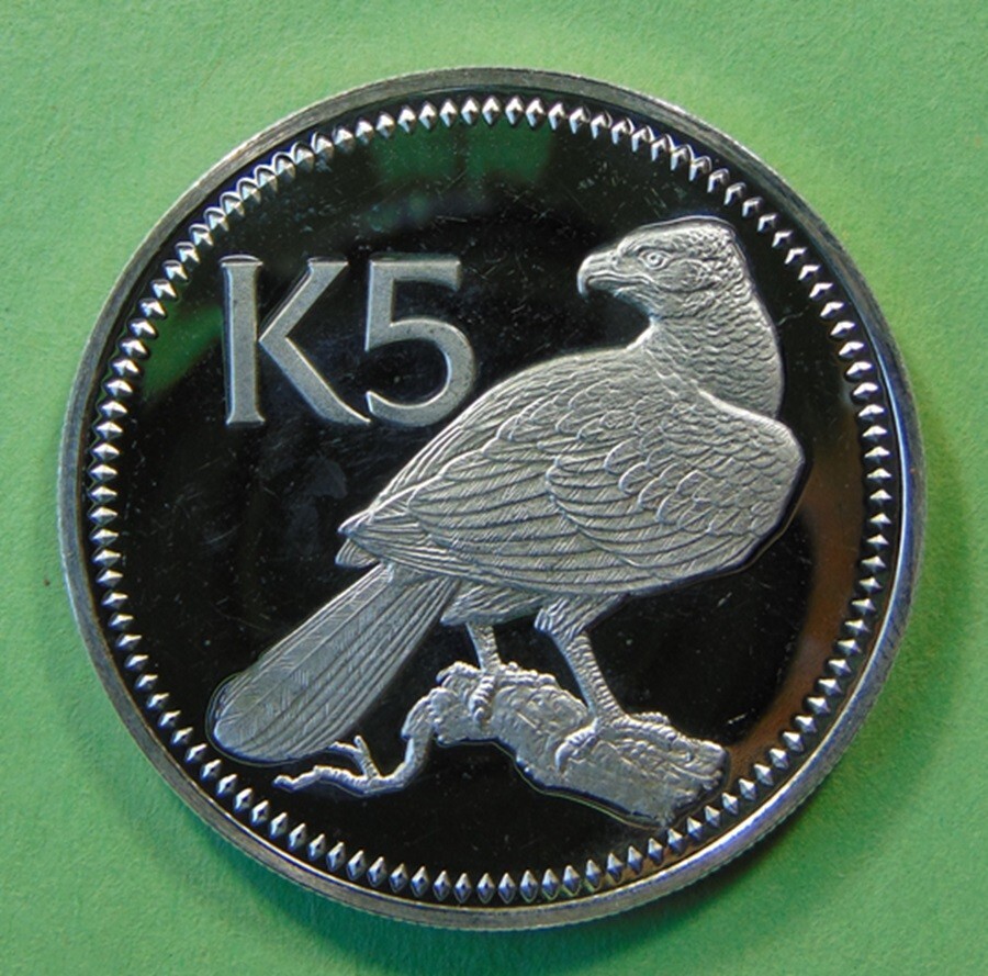 PAUPA NEW GUINEA 1977 SILVER 5 KINA COIN | eBay