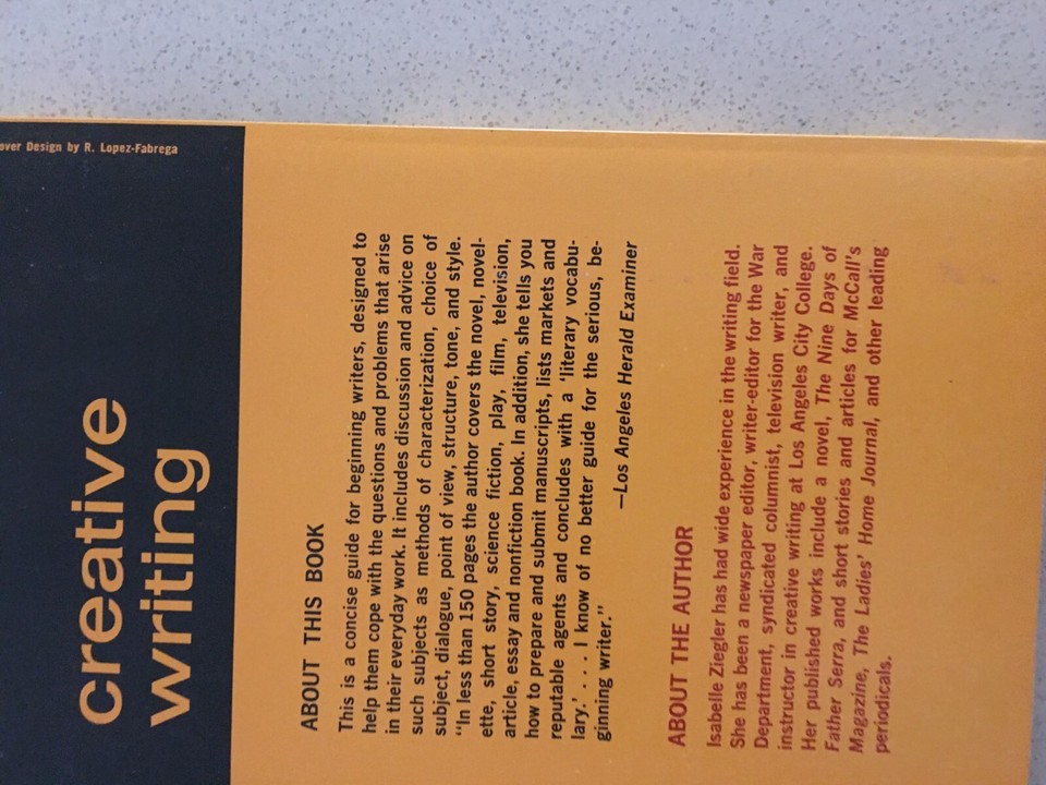 Creative Writing by Isabelle Ziegler | eBay