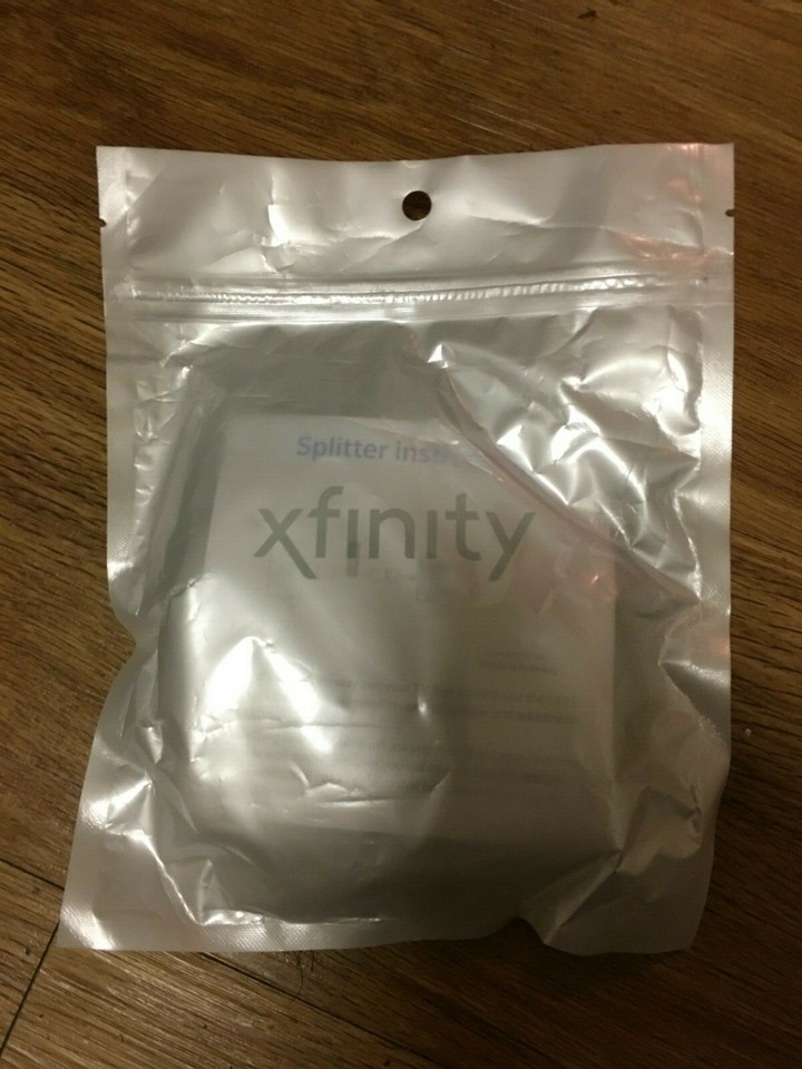 Xfinity Comcast Self Install Kit Coax Cable & 2 Way Splitter | eBay