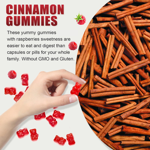 Organic Ceylon Cinnamon 2000mg Gummies - Berberine Blood Sugar Supplement 60 Pcs | eBay