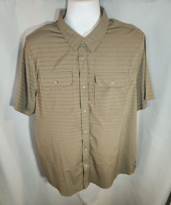 Gerry Shirt Men’s XXL 2XL Green Hiking Outdoors Stretch Quick Dry ...