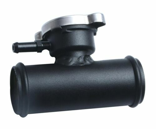 38mm 1-1/2"inch Aluminum In Line Radiator Hose Filler Neck + Cap Black ...