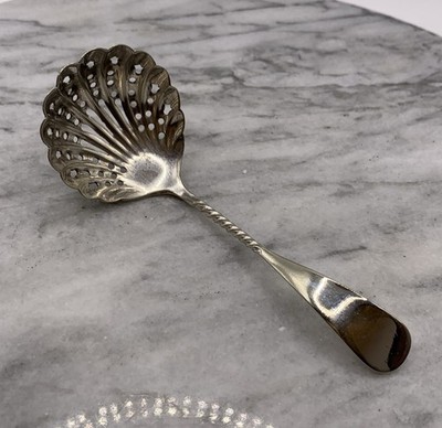 925 Sterling Silver Antique Decorative Sugar Caster Bonbon Spoon | eBay UK
