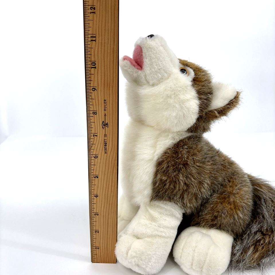 Cascade Toy Wolf Plush Howling Timber Cub Brown/Gray/White 15" Stuffed ...