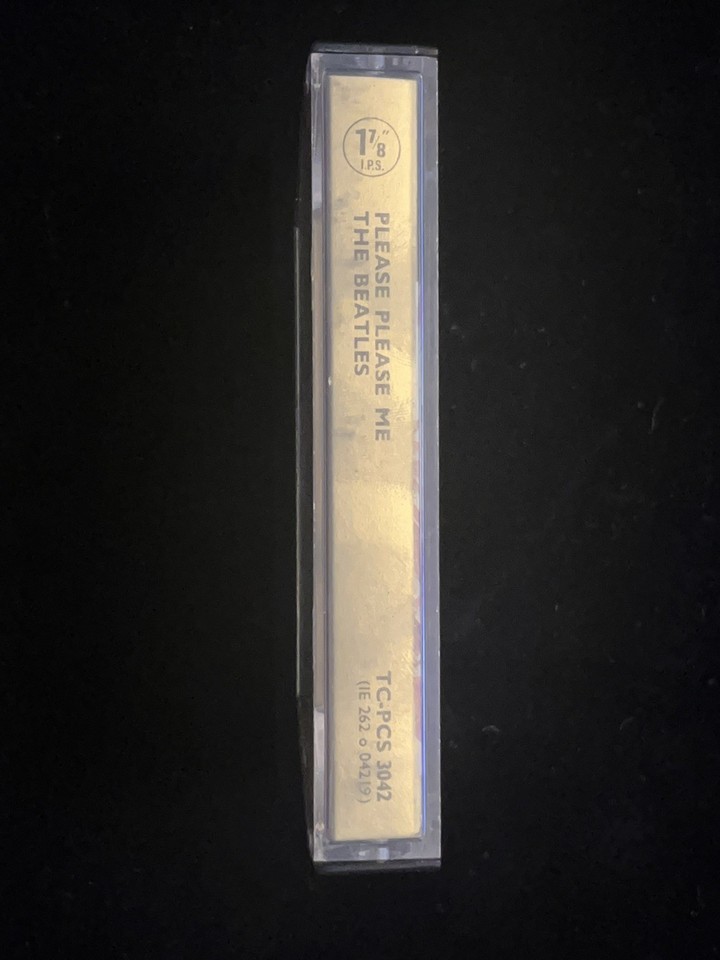The Beatles PLEASE PLEASE ME Cassette Tape Yellow Paper Label | eBay