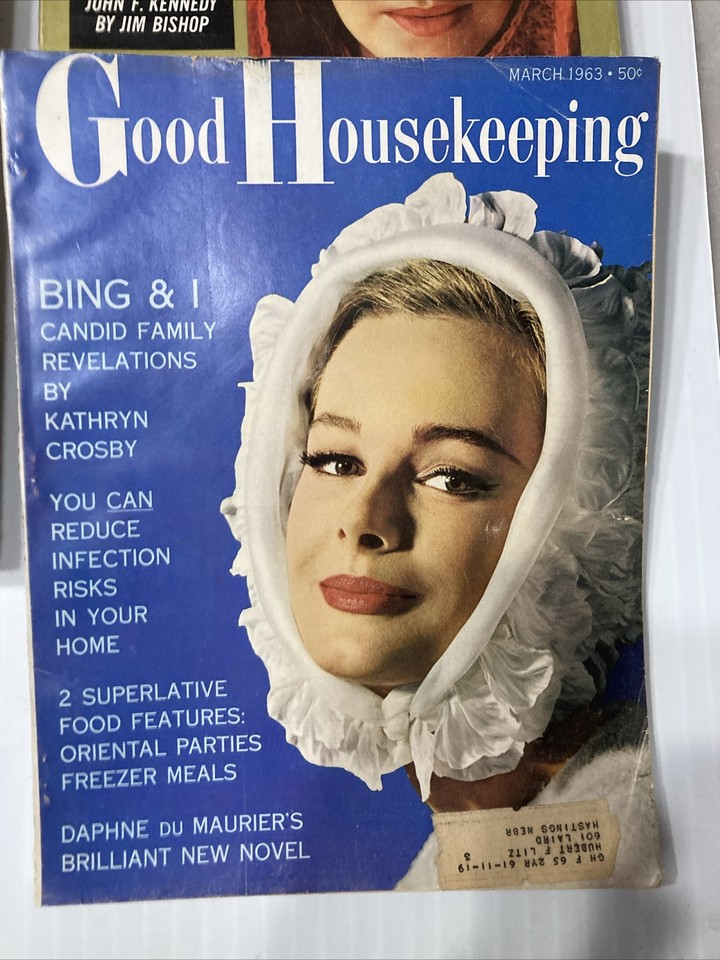 1963 MARCH GOOD HOUSEKEEPING MAGAZINE - NICE COVER, ARTICLES & ADS - B ...