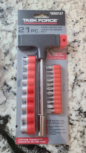 Task Force 21 Pc. T-bar Driver Set - Metric - TaskForce Tool Tools | eBay