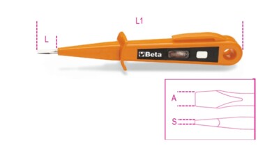 Beta Tools 1253A Double Isolation Secteur Testeur Tournevis 150/250V 0 ...