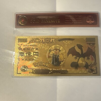 Pokemon Pikachu Nippon Ginko 24k Gold Foiled Bill 10,000 Yen | eBay