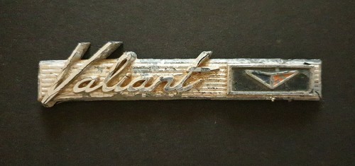 CHRYSLER VALIANT VINTAGE CHROME BOOT LID SIDE PANEL EXTERIOR EMBLEM ...
