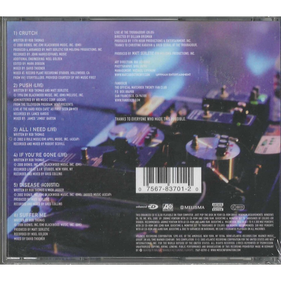 Matchbox Twenty CD EP / Atlantic – 7567837012 Sealed | eBay