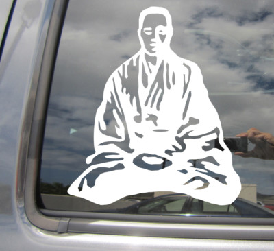 Buddhist Monk Meditate Buddha Car Truck Bumper Vinyl Decal Sticker ...