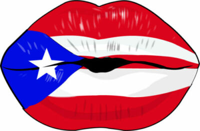 PUERTO RICO FLAG, PR STICKER-DECAL,BANDERA, LABIOS BORICUA. #45 | eBay