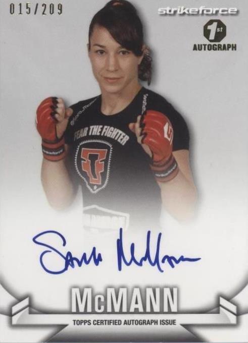 2013 Topps UFC Knockout - Autographs Sara McMann #KA-SMC /209 (AU, RC ...