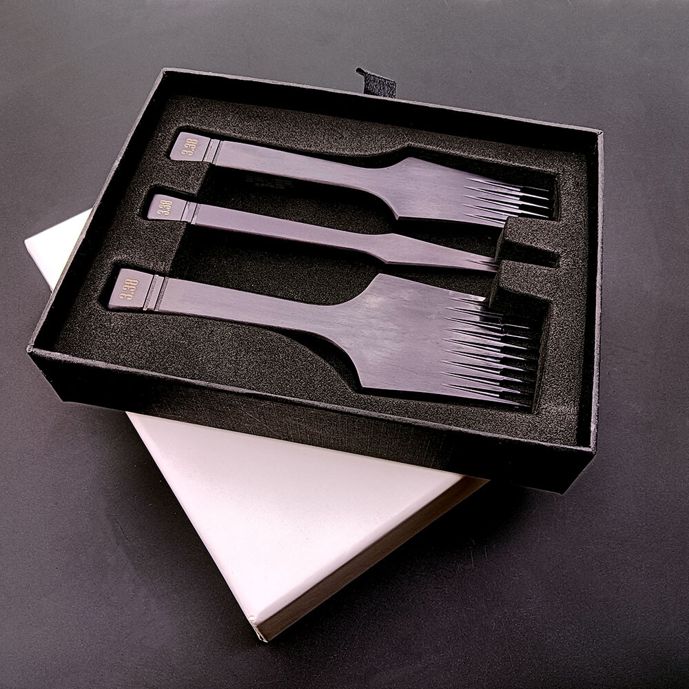French Style leather Craft Pricking Irons Stitching Lacing Punch Chisel ...