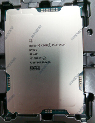 Intel Xeon Platinum 8592V QS 64C/128T 2.0GHz TDP-330W LGA-4677 CPU ...