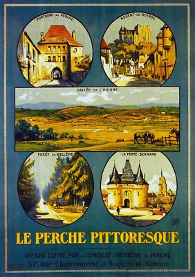 6081.Le Preche Pittoresque Affiche Travel Poster.Home room interior ...