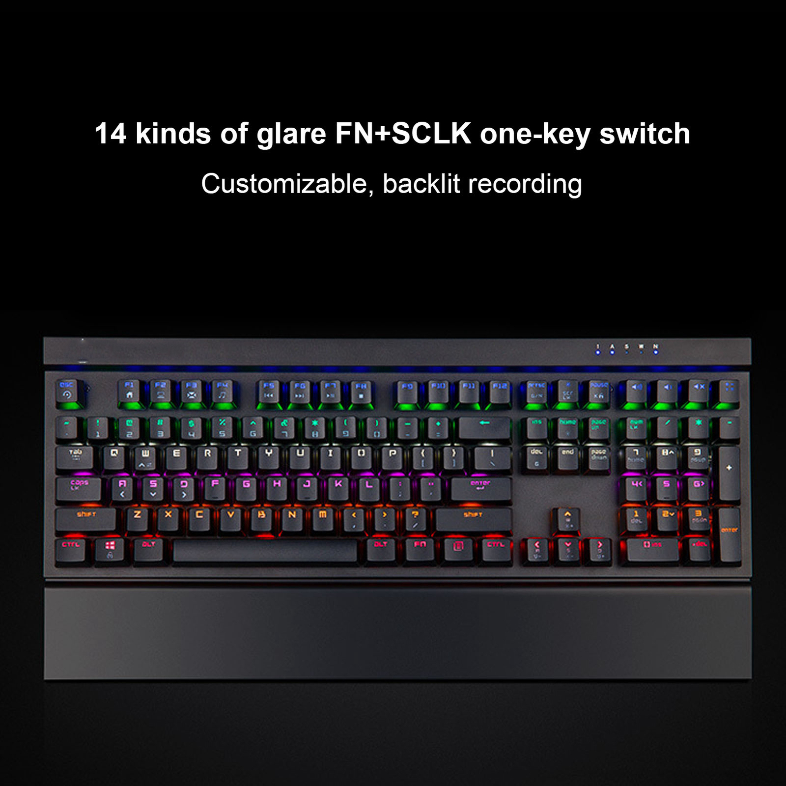 MAGICREFINER Mechanical Keyboard NKey Rollover Suspension Keycap 108 ...