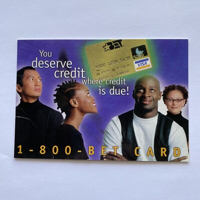 You Deserve Credit Where Credit Is Due! BET VISA Postcard UNP | eBay
