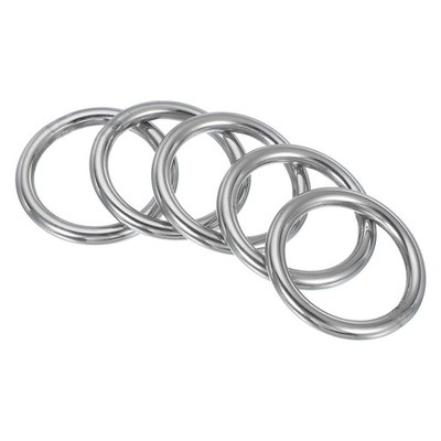 5 Pcs 2" Metal O Ring, 304 Stainless Steel Welded O Rings 6x50mm | eBay