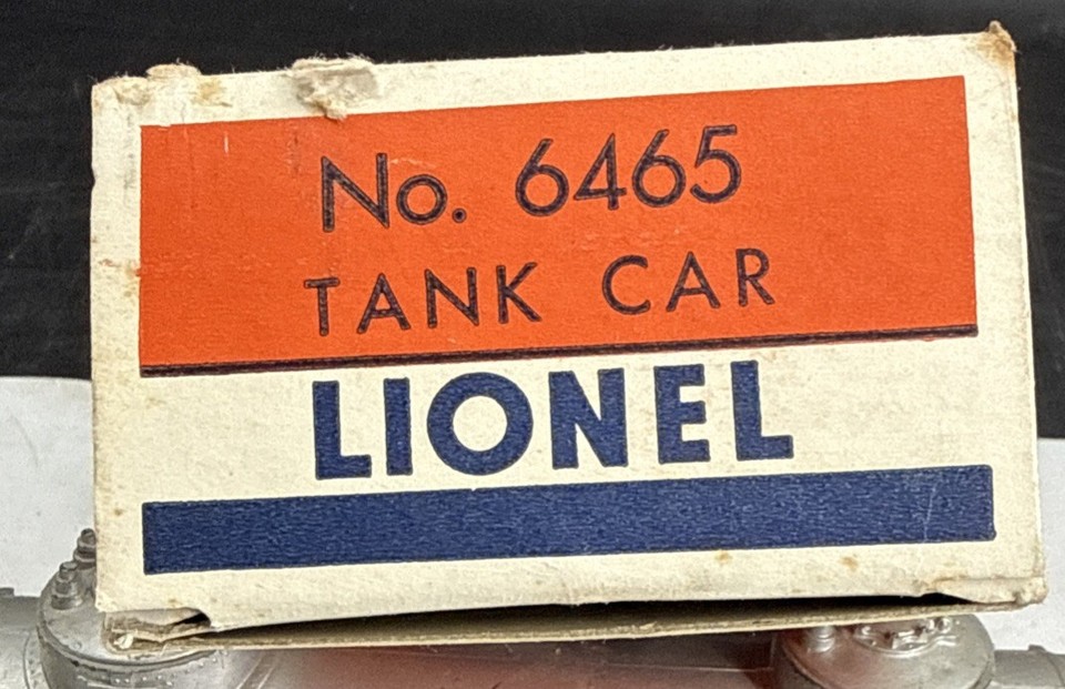 Lionel Postwar O Gauge Sunoco Tank Car 6465 Paper Label Very nice ...