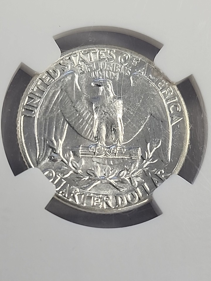 1963 25c Silver Quater Ngc Unc Dtails [Obv.wheel Mark] | eBay