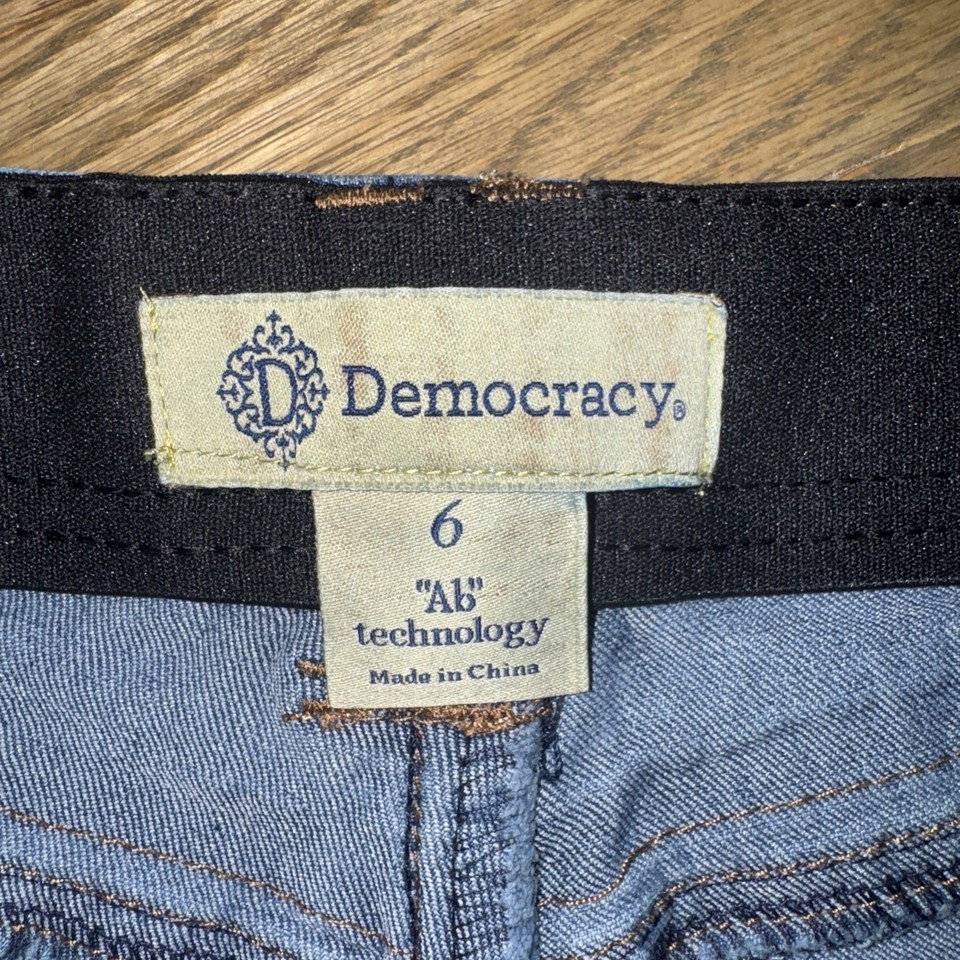 Democracy Ab Technology Jeans Mid-Rise Skinny Stretch Women's Size 6 ...