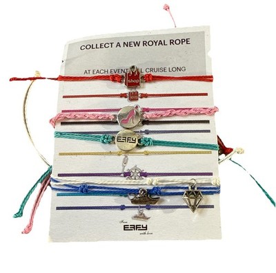 EFFY Fashion Rope Bracelet with EFFY Logo Charms Royal Caribbean Royal ...