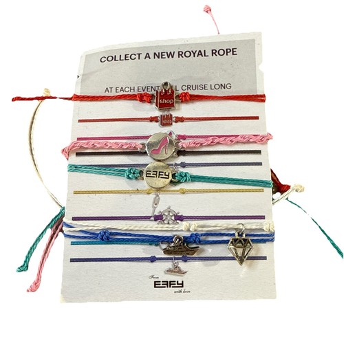 EFFY Fashion Rope Bracelet with EFFY Logo Charms Royal Caribbean Royal ...