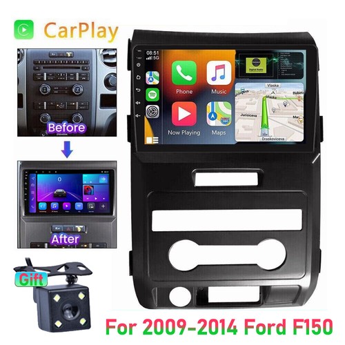 For 2009-2014 Ford F150 Apple Carplay Car Radio Android 12 WIFI Navi ...