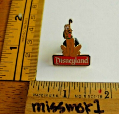 Pluto Green Collar Sitting on Disneyland Sign Rare Pluto Disney Pin ...