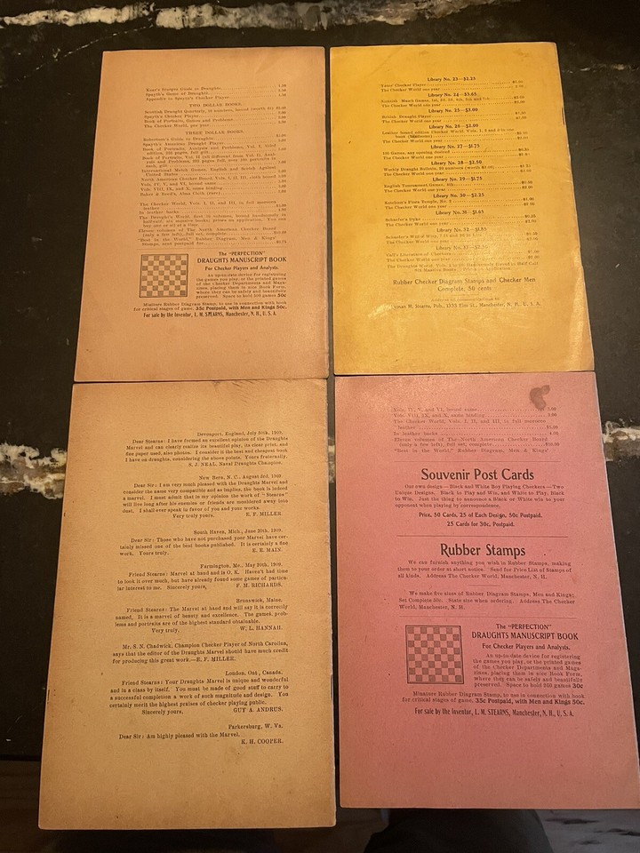 Set of 19 Volumes of Antique Checker Magazines c. 1900 - Checker World ...