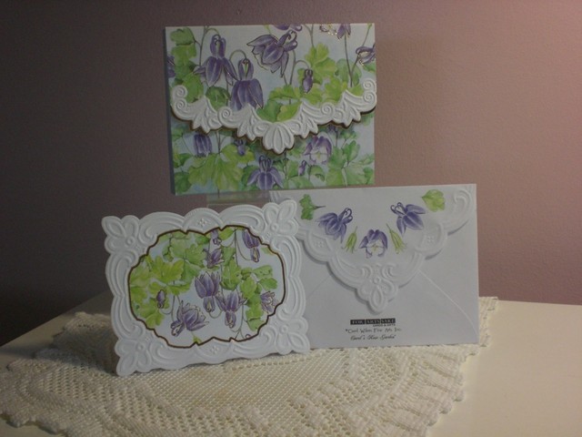 Carol Wilson Fine Arts Stationery 10 Blank Note Cards Envelopes Floral ...