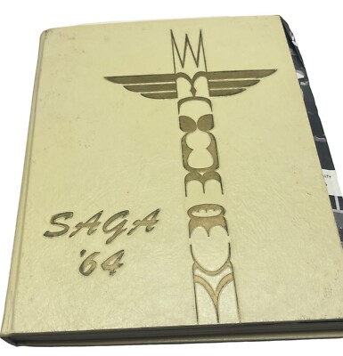 Saga 64 year book Paul Borgeson Marilyn Walker Mrs. Shahan hardcover ...