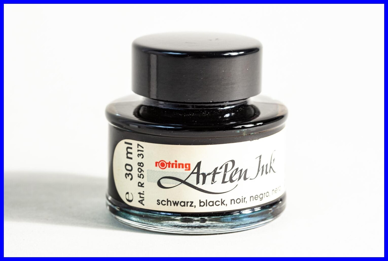 Rotring 600 ink well SILVER red print knurled grip era / Made in ...