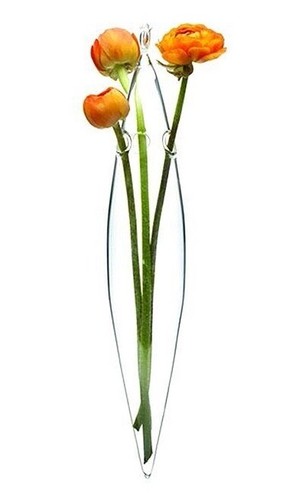 NEW Hanging Decorative Hudson Rocket Vase Clear Glass Cylinder Home ...