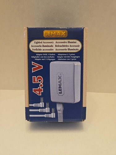 Lemax 94563 Power Adapter 4.5V 3 Output White Christmas Village Houses ...