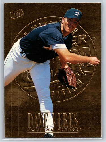 1996 Fleer Ultra Dave Veres Gold Medallion Parallel Houston Astros #215 ...