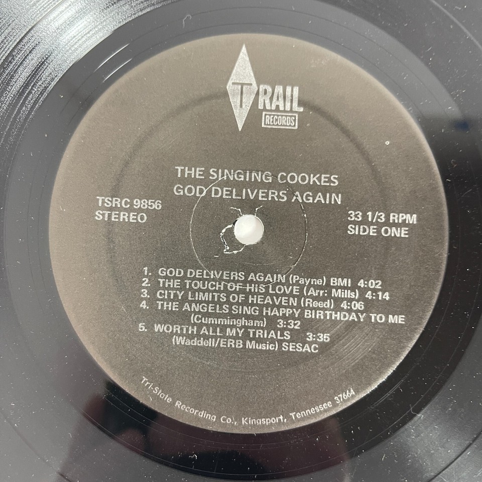 The Singing Cookes – God Delivers Again Vinyl, LP 1980 Trail Records – TSRC 9856 | eBay