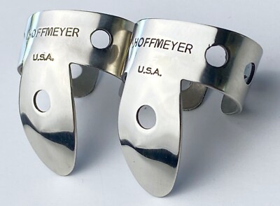 Hoffmeyer Picks National style Oval 8 sound nickel-silver finger picks CUSTOM | eBay