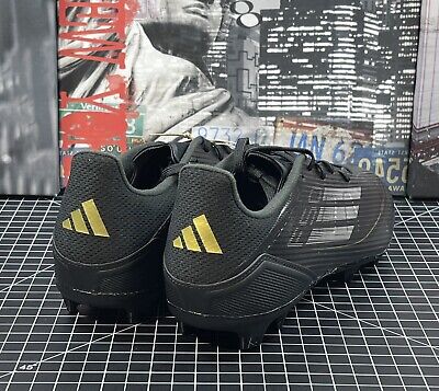 Adidas F50 League FG/MG Men's Size 10 Core Black/Gold Soccer Adidas F50 League FG/MG Men's Size 10 Core Black/Gold Soccer