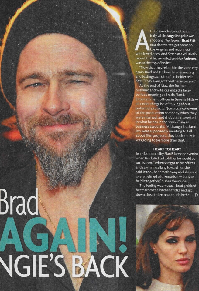 Star Magazine Jennifer Aniston Brad Pitt Angelina Jolie Britney Spears ...